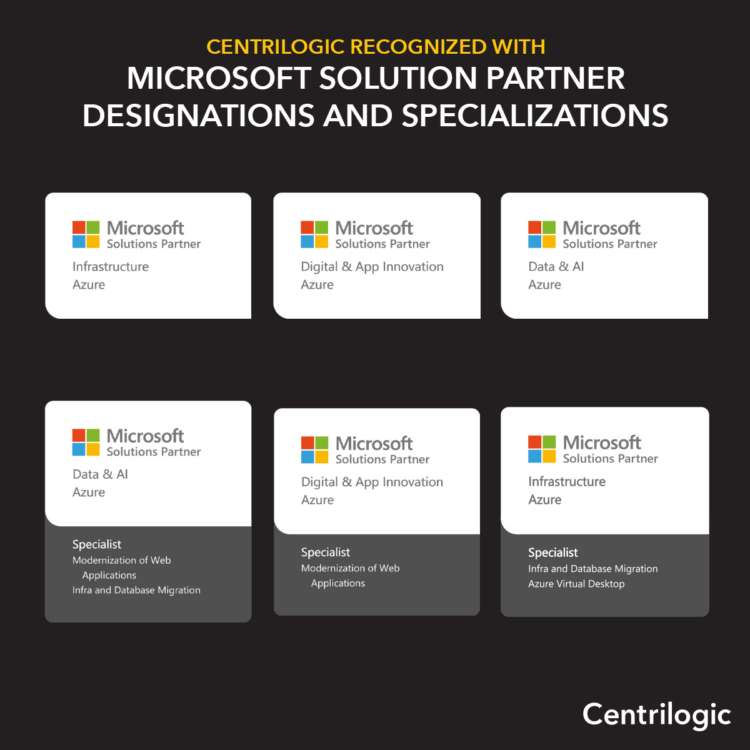 Centrilogic Awarded Multiple Designations and Specializations by ...